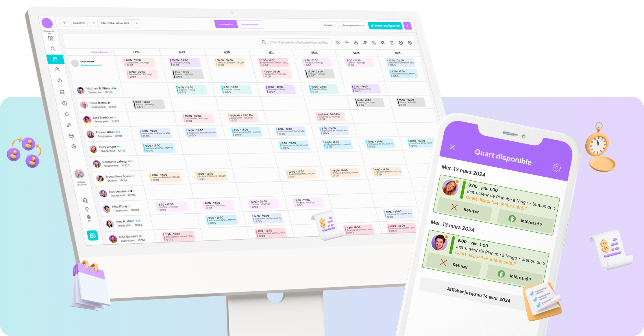 Evolia - Plateforme de gestion des horaires
